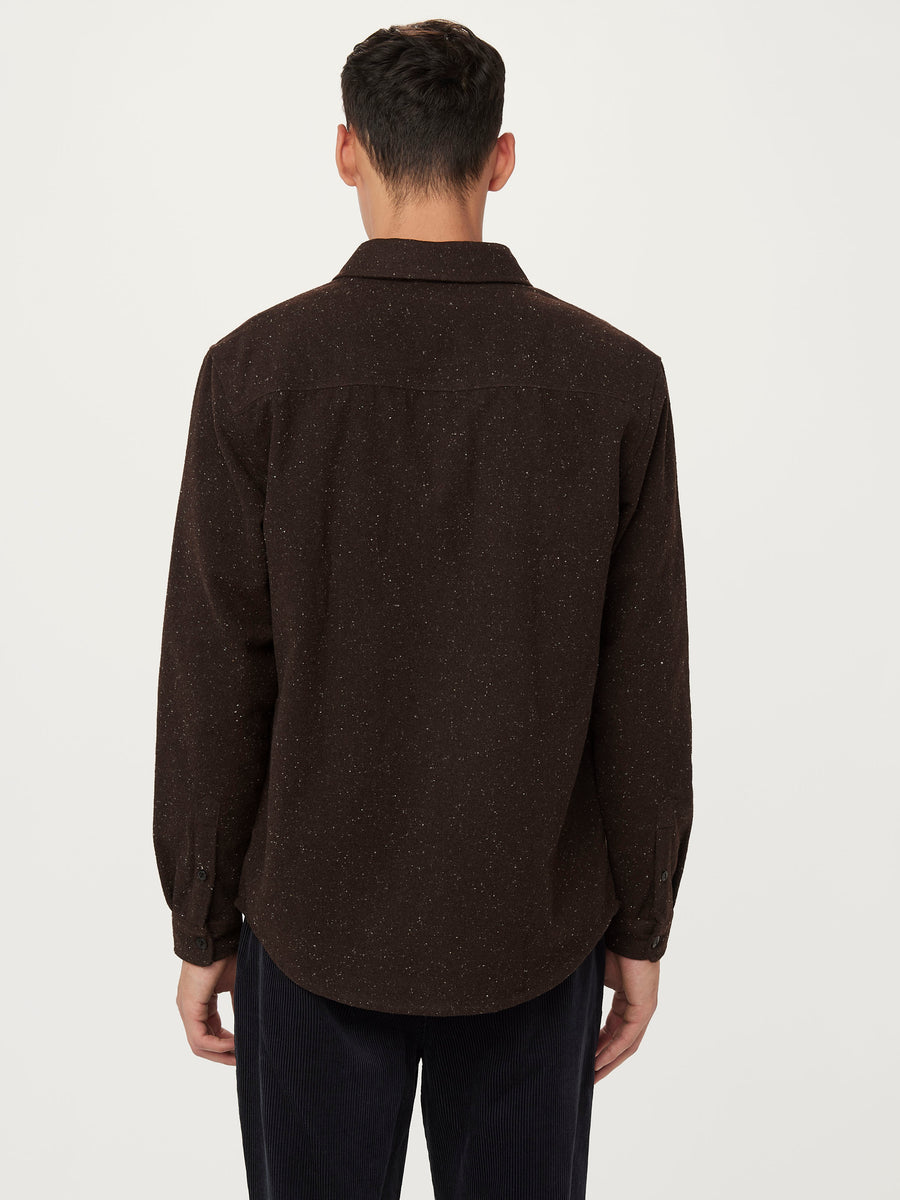 The Neppy Flannel Shirt in Dark Chocolate – Frank And Oak Canada