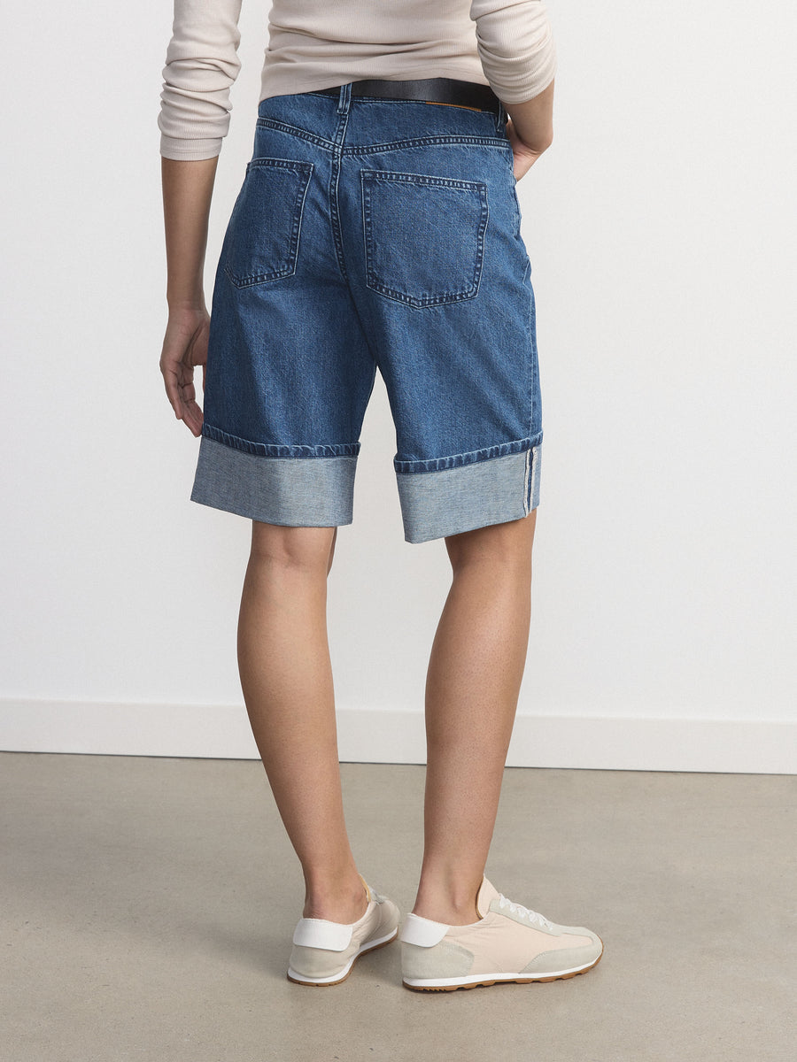 The Whitney Long Bermuda Short in Medium Blue – Frank And Oak Canada